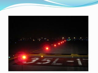 Airport Lighting At Night