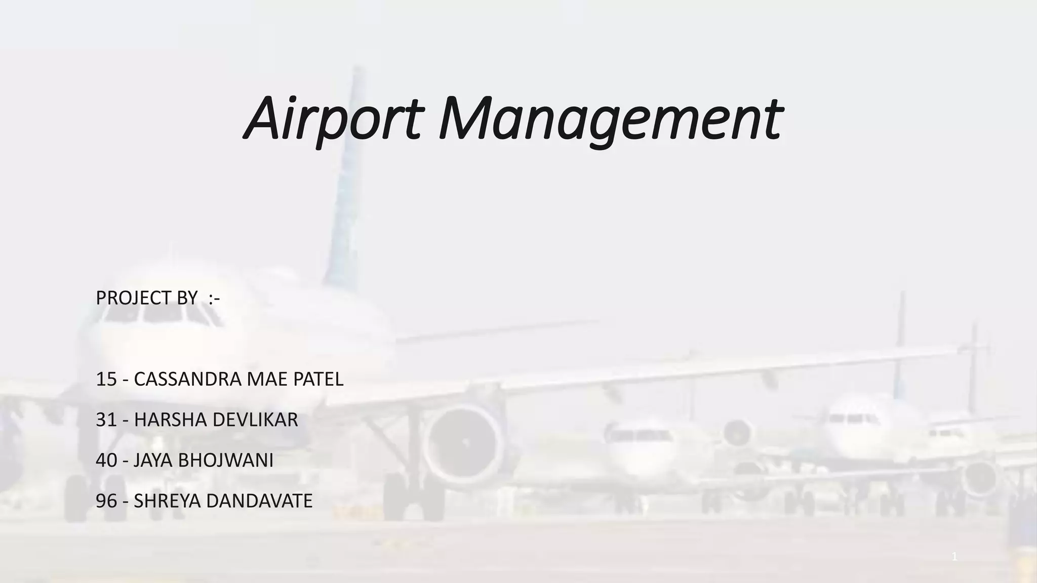 Airport management | PPT