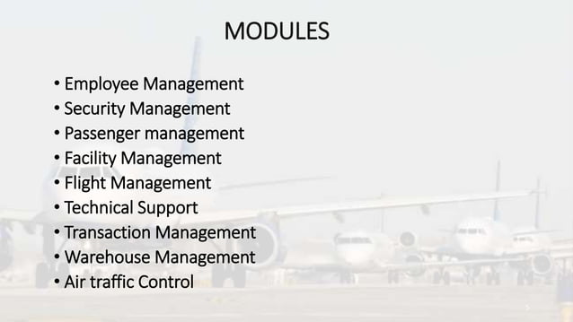 Airport management | PPTX
