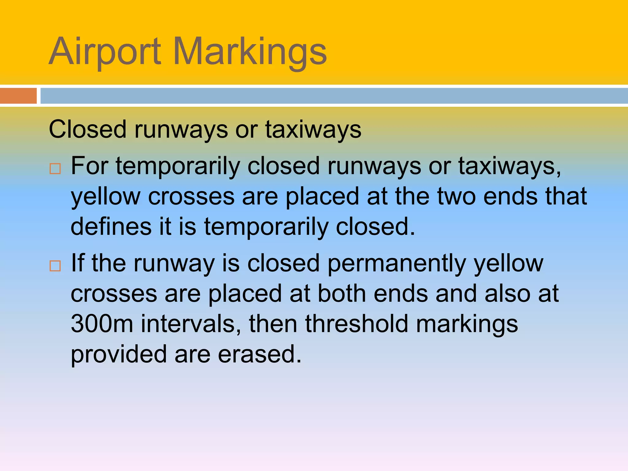 Airport marking | PPTX