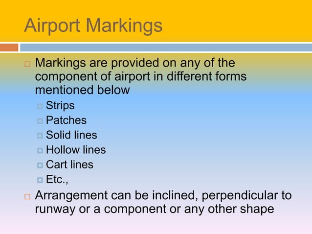 Airport marking | PPTX
