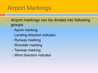 Apron Markings