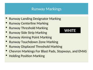 AIRPORT MARKING AND LIGHTING | PPT