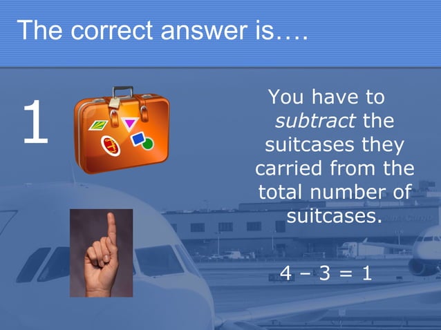 Airport Math | PPT | Air Travel | Travel Type