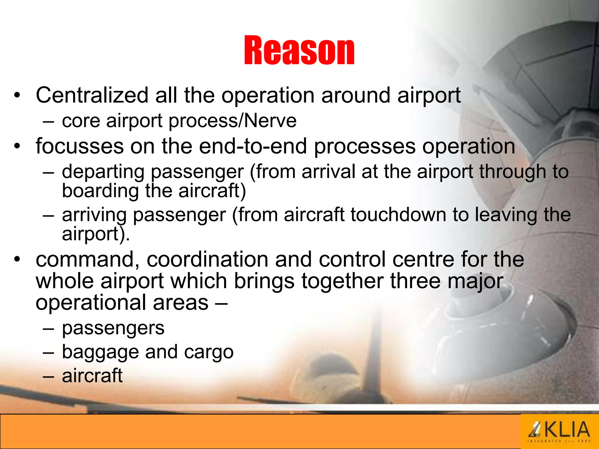 Airport operation control centre (aocc) | PPTX