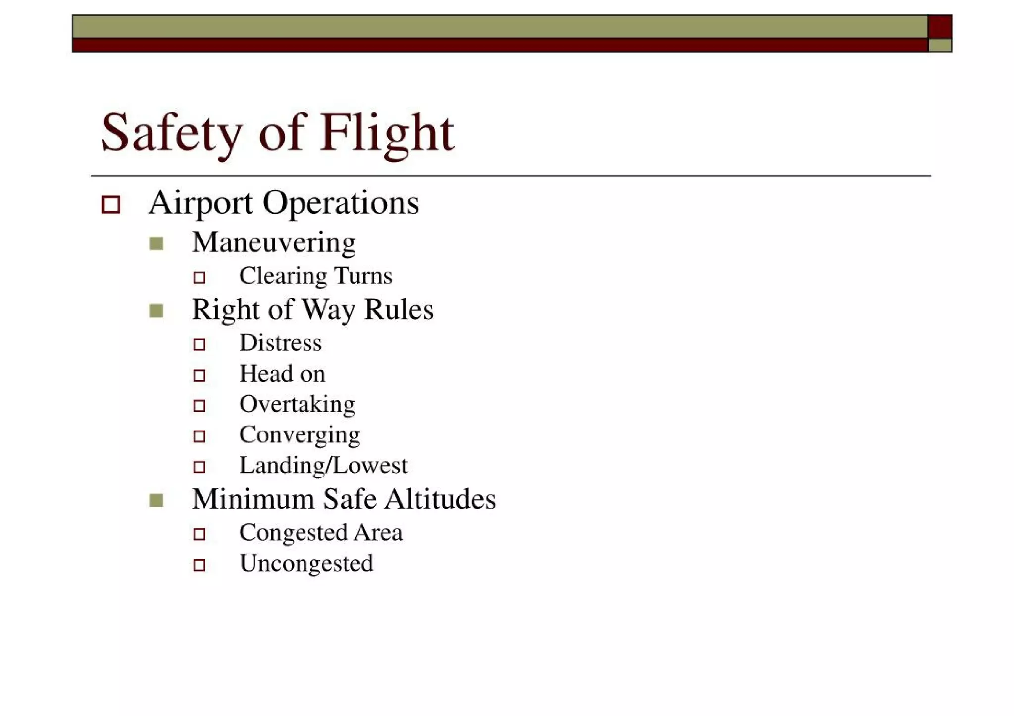 Airport Operations And Markings | PPT