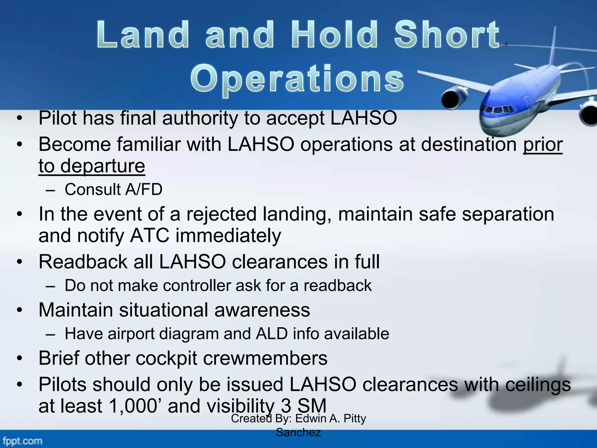 Airport Operations & Traffic Pattern Operations | PPTX