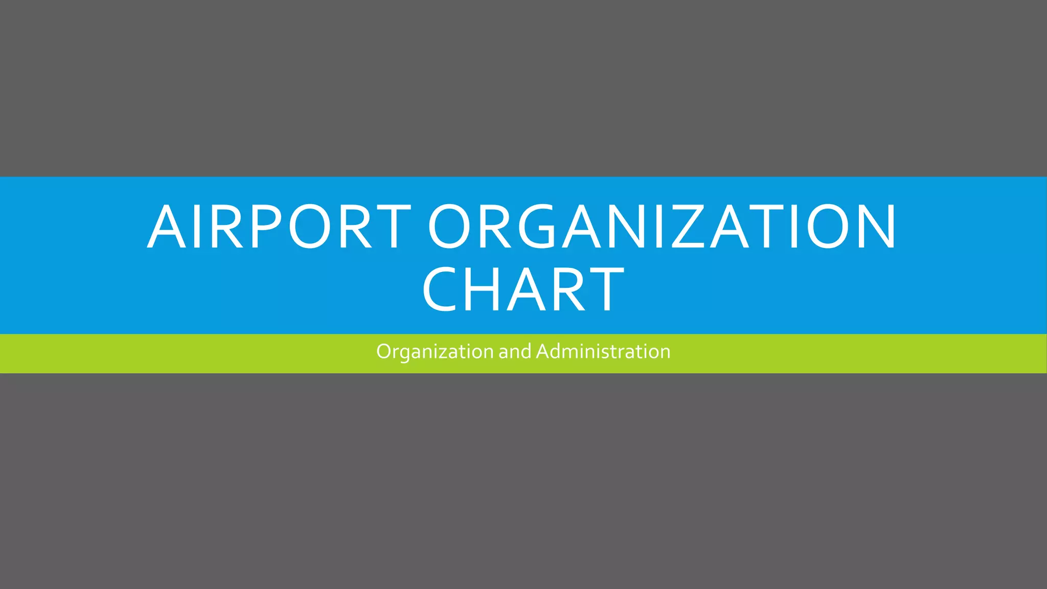 Airport organization chart | PPTX