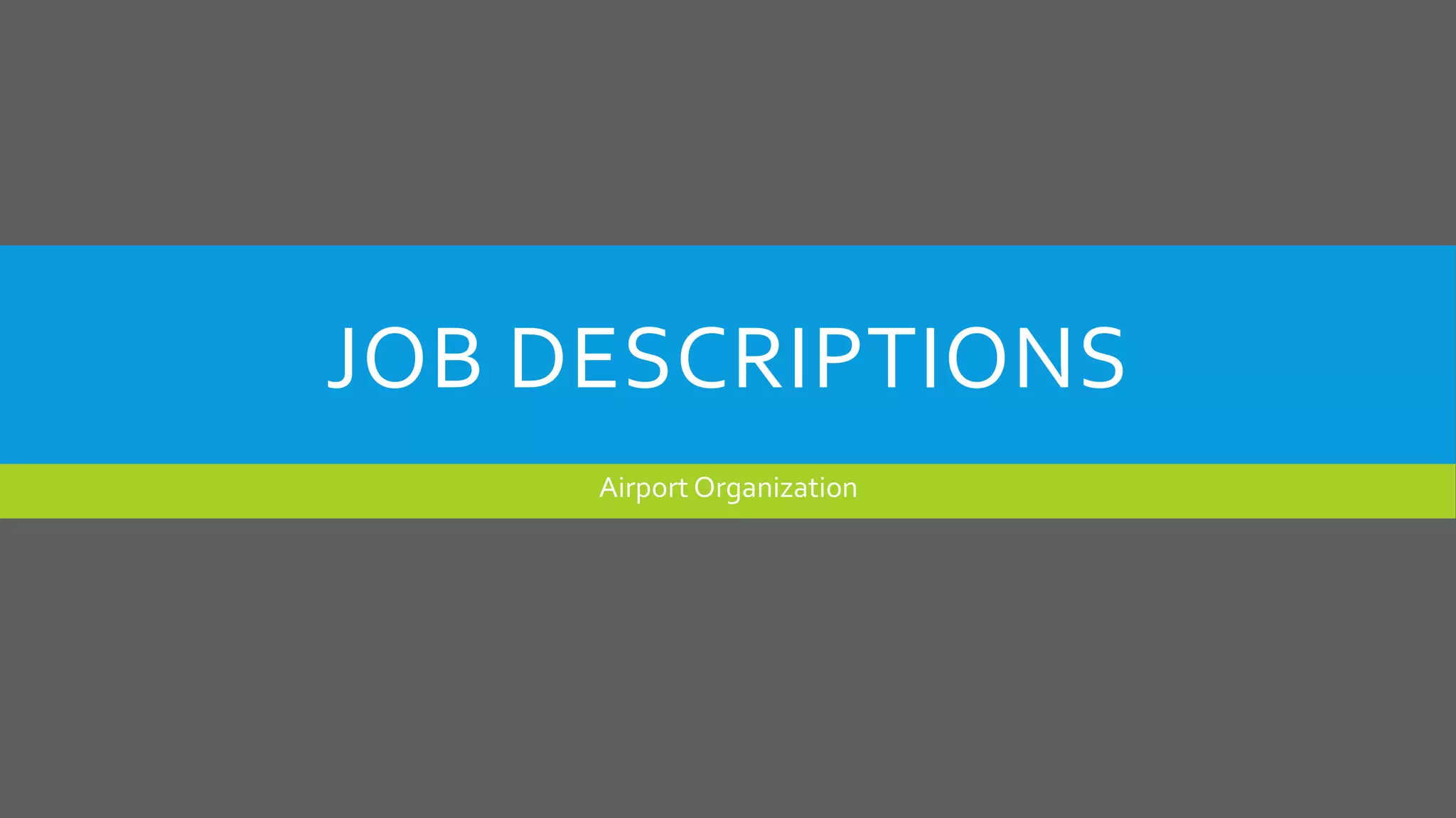 Airport organization chart | PPTX