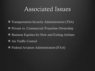 Airport privatization case study | PPT