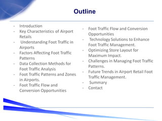 Airport Retails in Aviation , The impact of Foot traffic on Sales | PDF ...