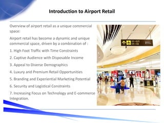 Airport Retails in Aviation , The impact of Foot traffic on Sales | PDF ...