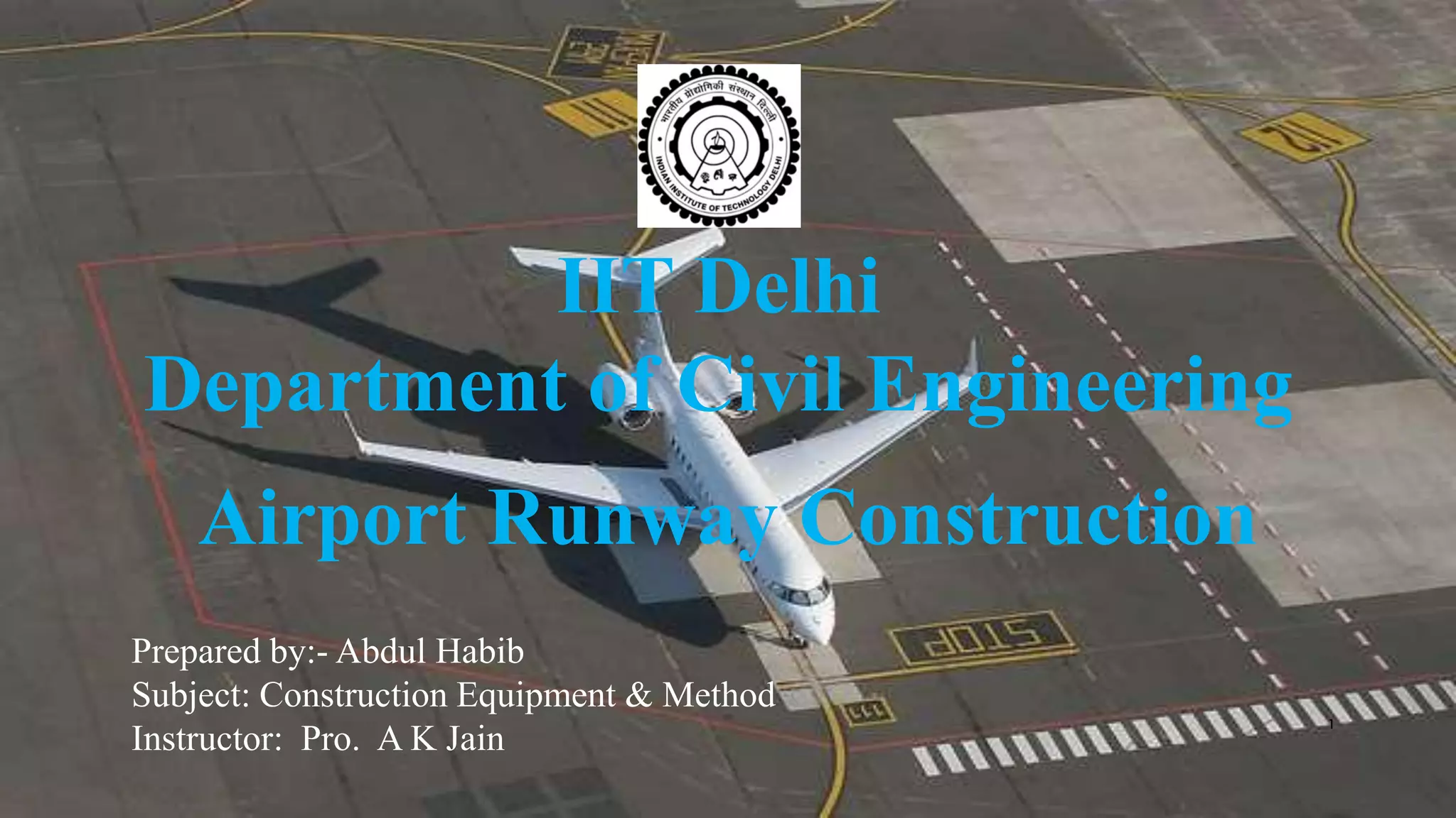 Airport runway construction | PDF