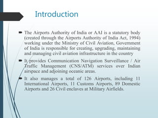 Airports Authority of Indai | PPTX