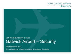 Airport security 2013 Chris Woodroofe | PDF