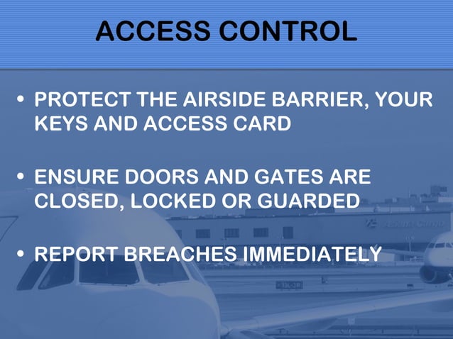 Airport security awareness program | PPT | Air Travel | Travel Type