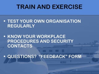 Airport security awareness program | PPT