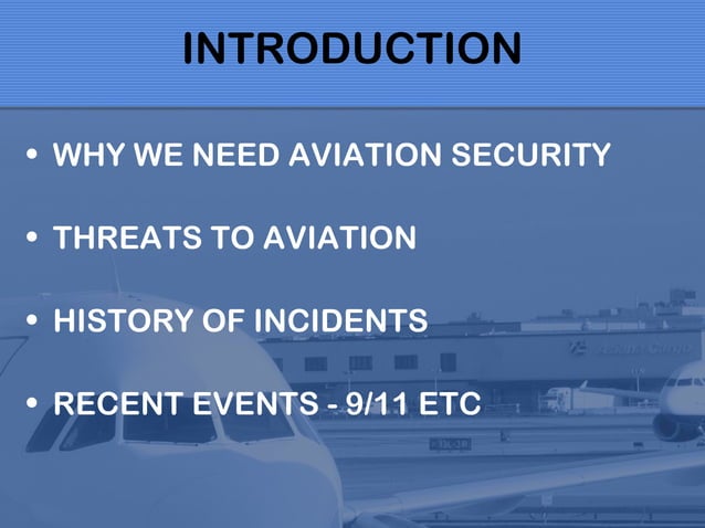 Airport security awareness program | PPT | Air Travel | Travel Type