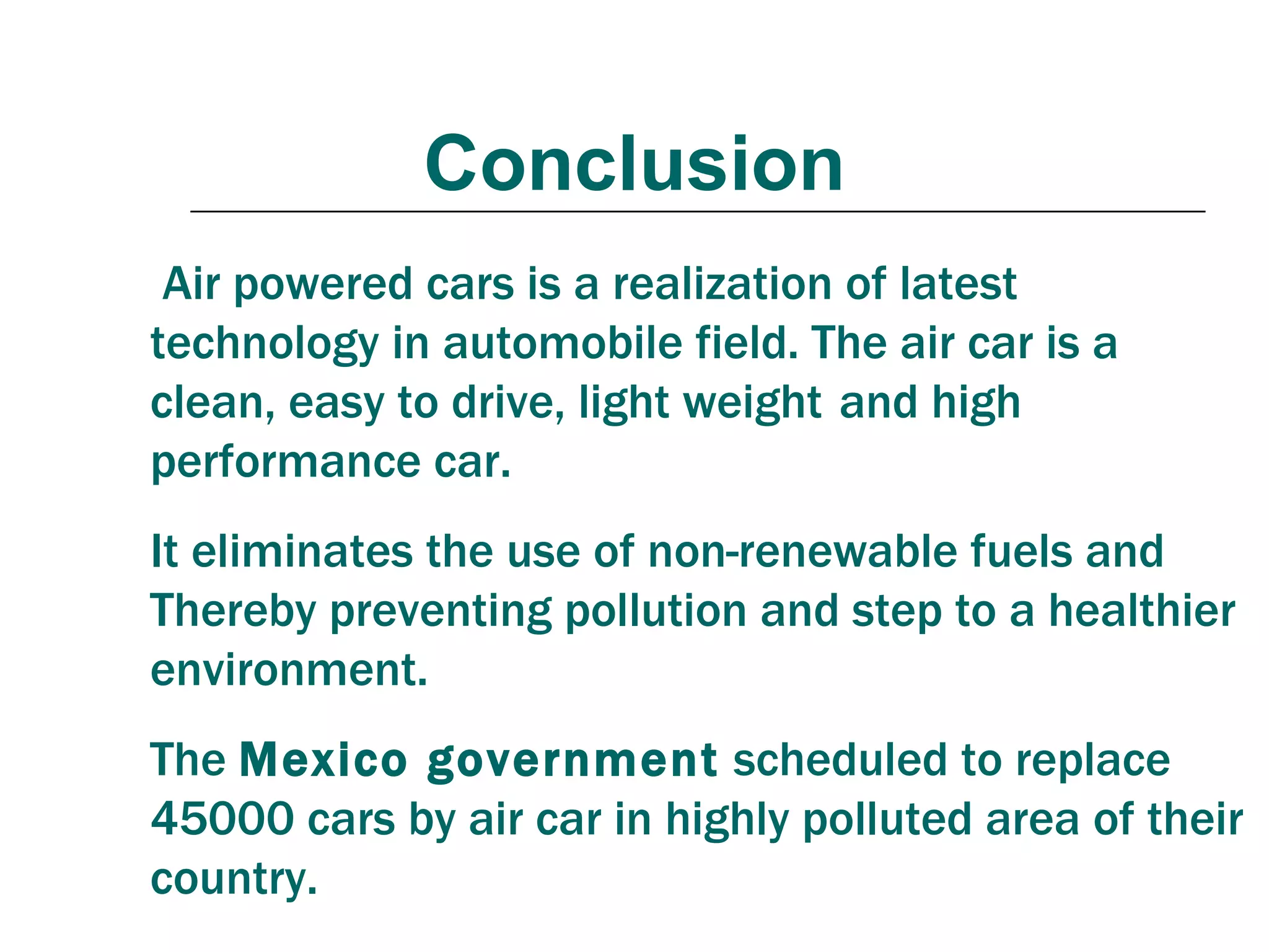 Air powered car | PPT