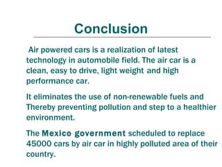Air powered car | PPT