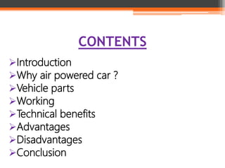 AIR POWERED CAR | PPTX