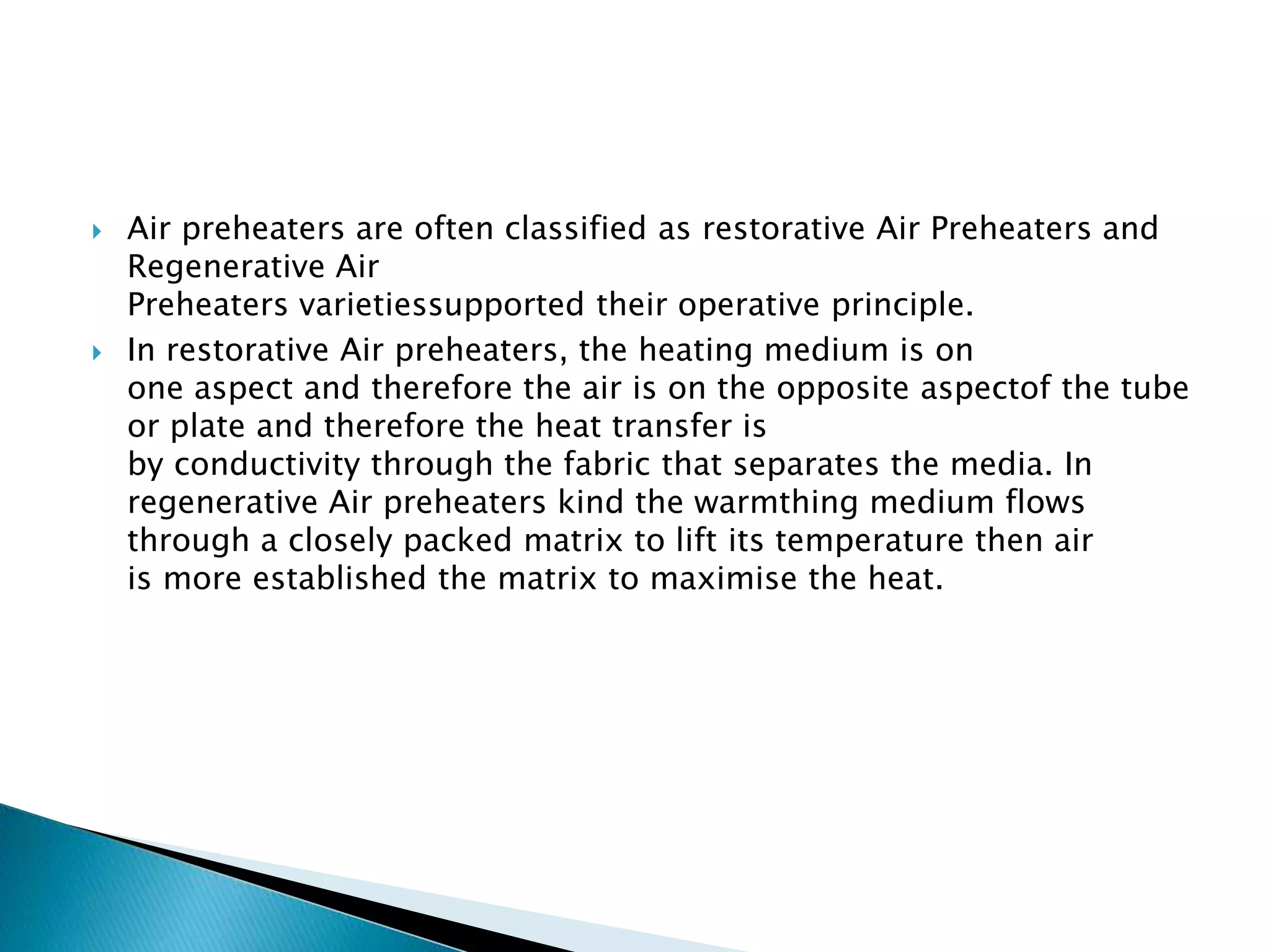 Air preheater manufacturers | PPTX