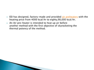 Air preheater manufacturers | PPTX
