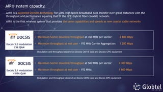 Globtel AIR Fixed Wireless Access Solution | PPTX