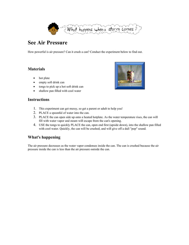 Air Pressure Activity | DOC