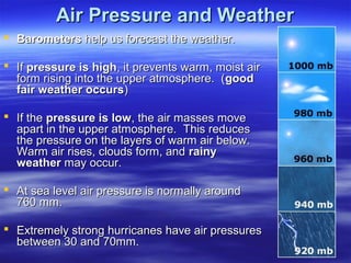 Air Pressure and Moisture | PPT