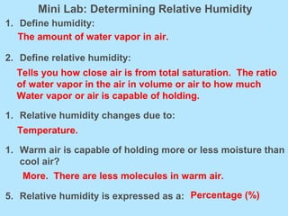 Air Pressure and Moisture | PPT