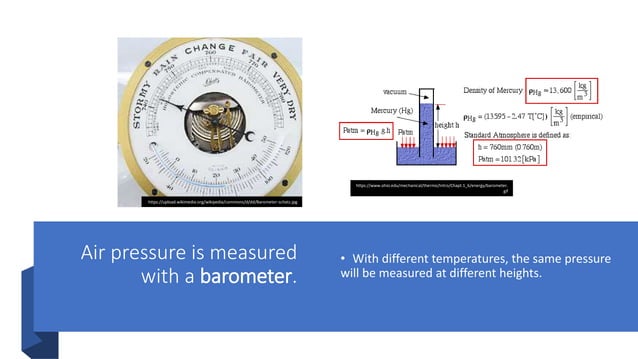Air pressure, wind and weather 6.3 | PPT
