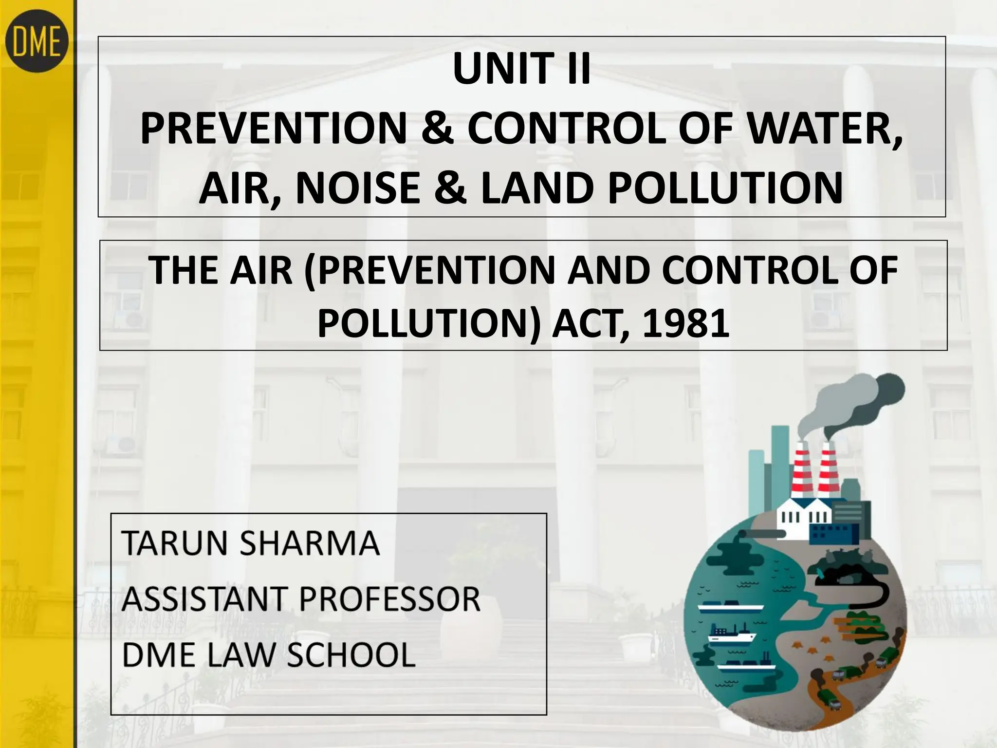 Air (Prevention and Control of pollution) Act,1981.pdf | Indoor ...