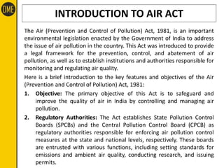 Air (Prevention and Control of pollution) Act,1981.pdf | Indoor ...