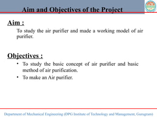 Air purifier project for final draft for | PPTX