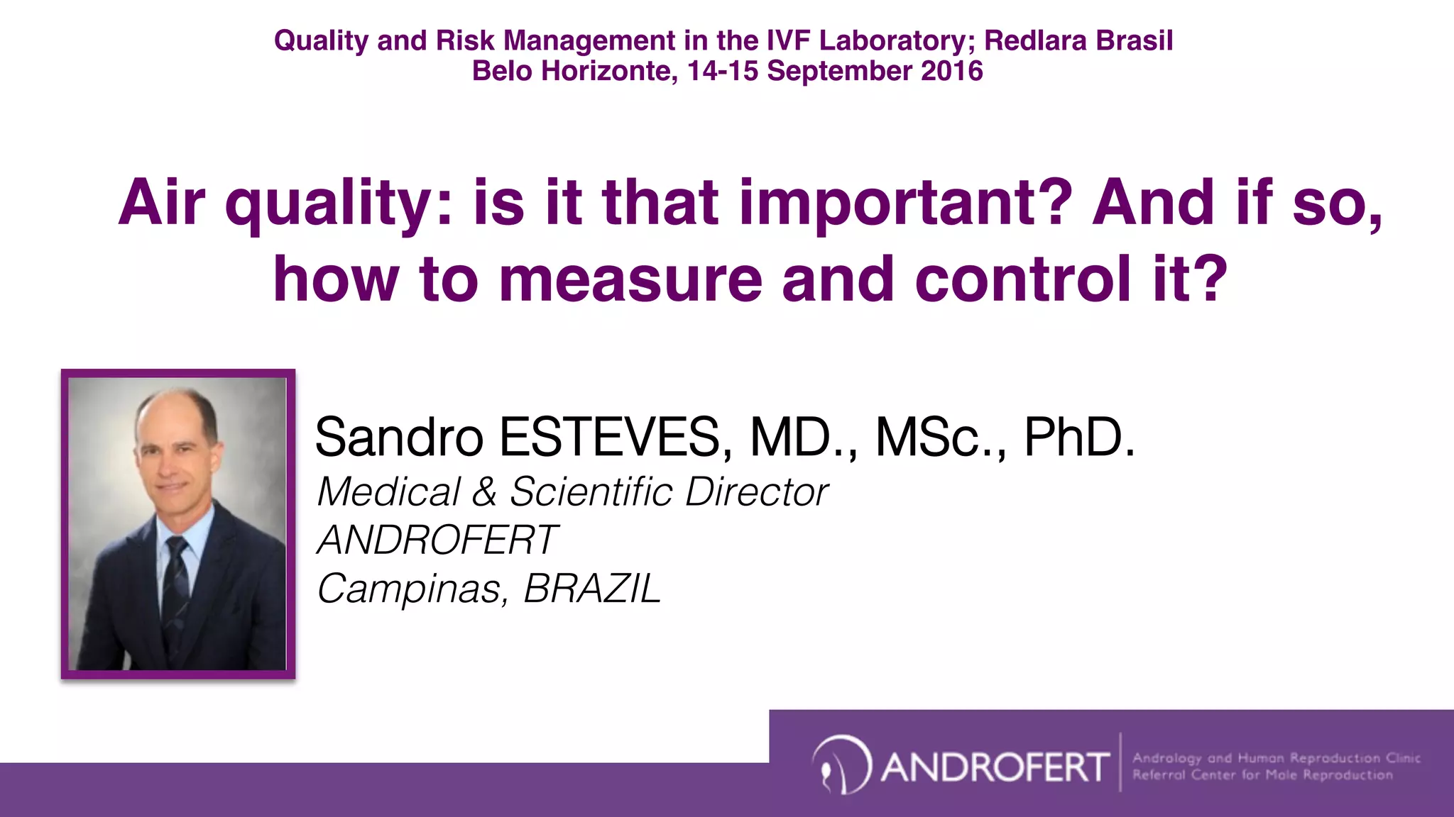 Air quality: is it that important? And if so, how to measure and ...