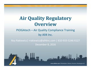 Air Quality Compliance Training 12-8-16 | PPT