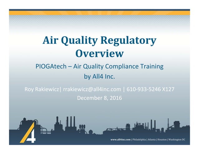 Air Quality Compliance Training 12-8-16 | PPT