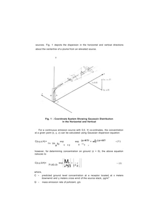 Air quality dispersion modeling | PDF