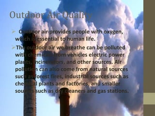 Air quality indoor and outdoor | PPTX