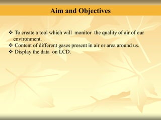 Air quality monitoring system | PPTX