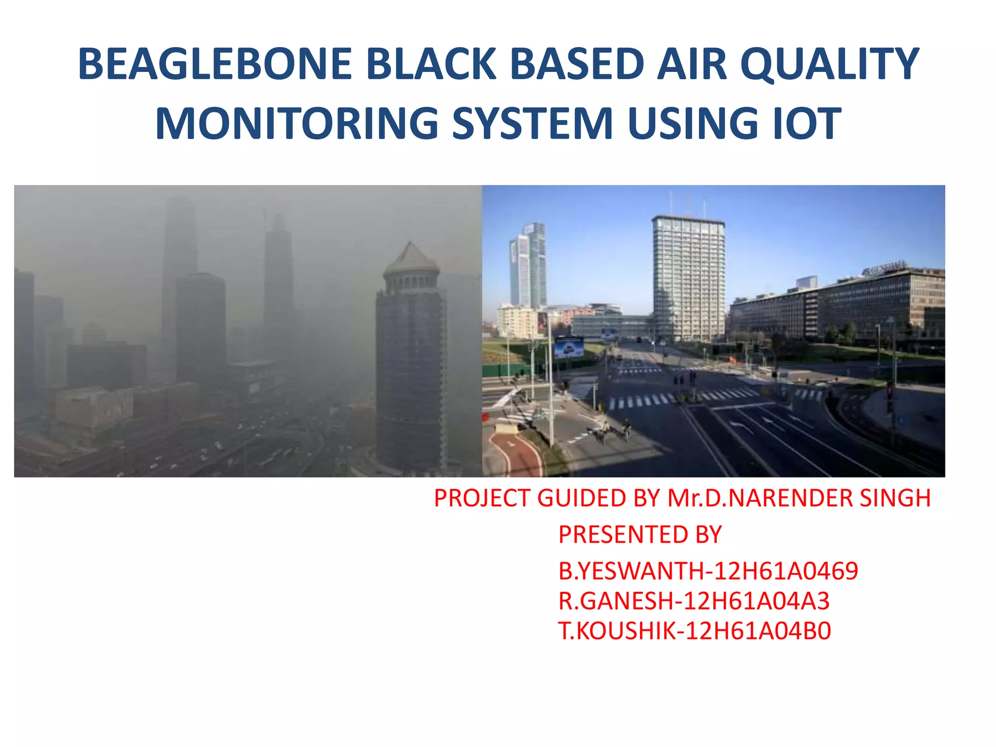 Air quality monitoring system | PPTX