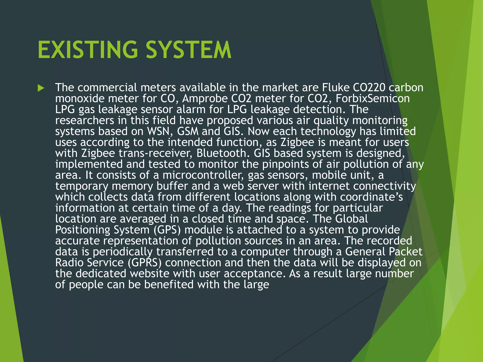 Air Quality Monitoring System Using Wireless Sensor Networks.ppt