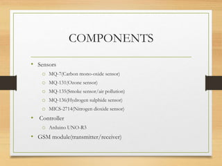Air quality montoring system | PPTX