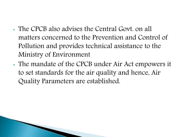 Air quality parameters in india | PPTX