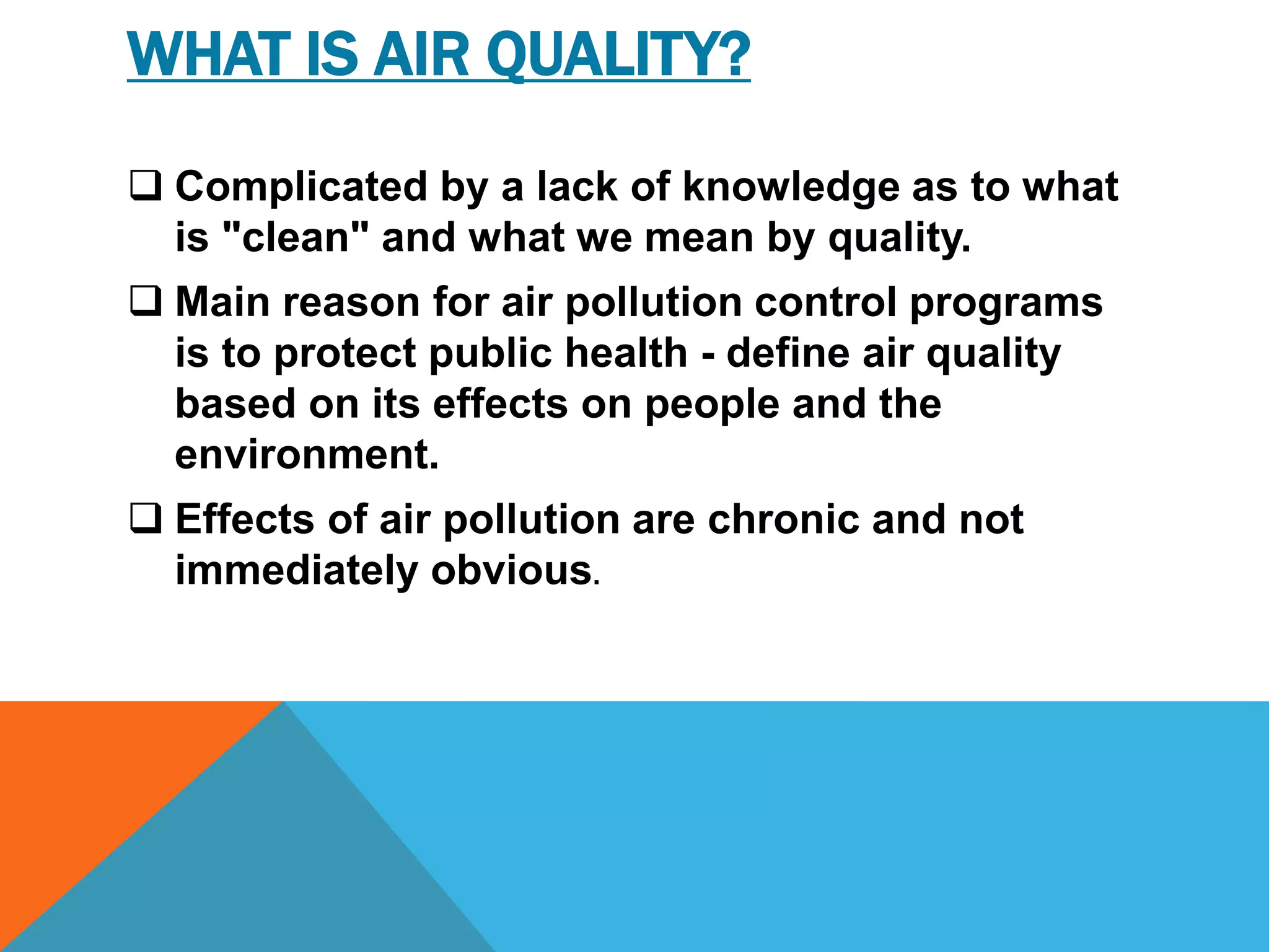 Air quality sampling and monitoring | PPTX