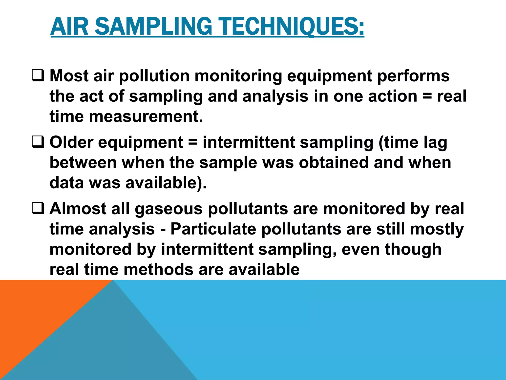 Air quality sampling and monitoring | PPTX