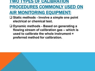 Air quality sampling and monitoring | PPTX