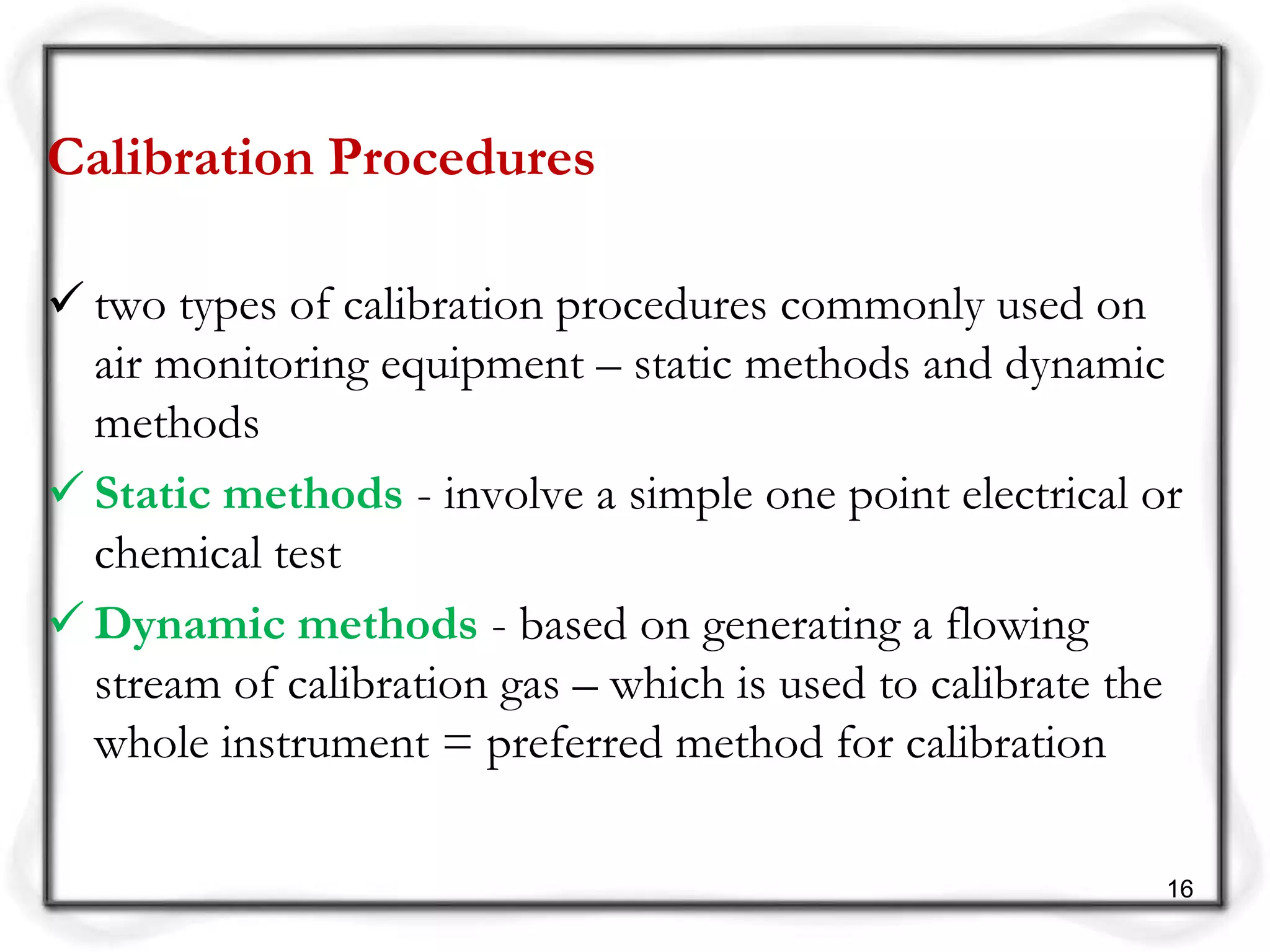 Air quality sampling and monitoring m5 | PPTX
