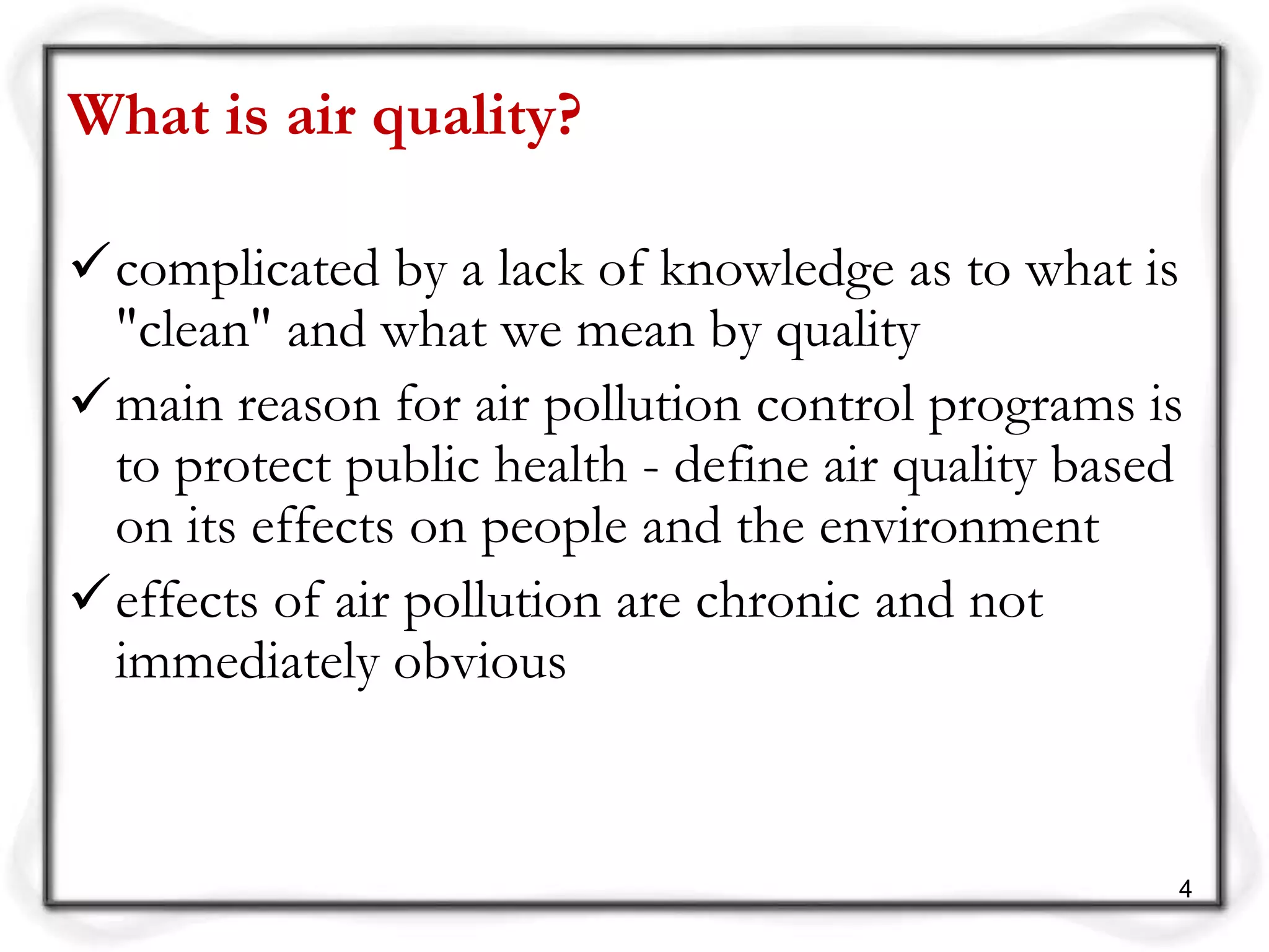 Air quality sampling and monitoring m5 | PPTX